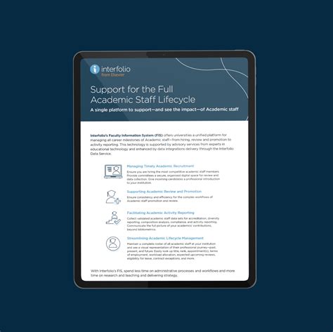 Fact Sheet Faculty Information System Fis Interfolio