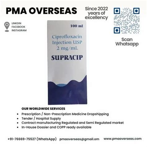 Ciprofloxacin Injection Ip Vial At ₹ 35 Piece In Nagpur Id 2853230162288