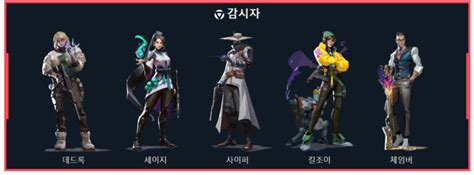 발로란트 캐릭터 요원 1분 만에 알아보기 게임 Pt 게임pt