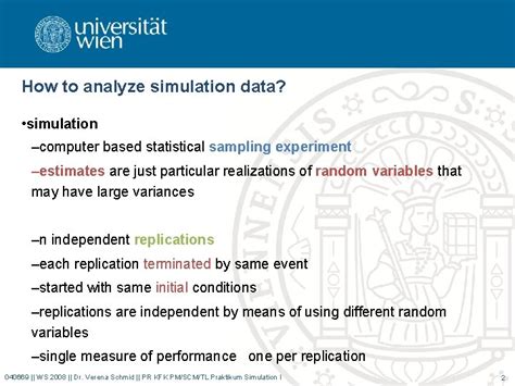 Output Data Analysis How To Analyze Simulation Data