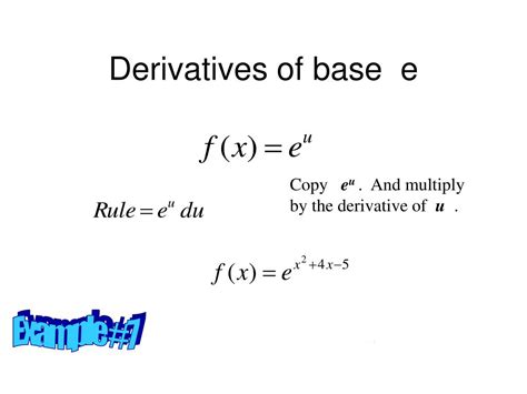 PPT Calculus II Chapter Section Derivatives Integrals Of Exponential And Log Functions
