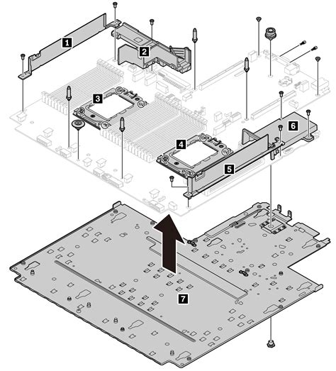 재활용을 위한 시스템 보드 분해 Thinksystem Sr645 Lenovo Docs