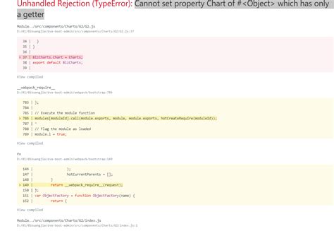 运行后页面直接报错cannot Set Property Chart Of Which Has Only A Getter