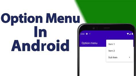 How To Create Option Menu On Toolbar In Android Studio Youtube