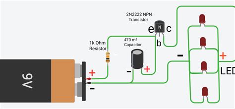 Led Blinking Circuit Strobe Light