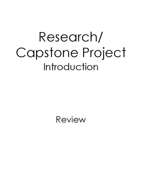 Capstone Lec 1 Pdf Scientific Method Hypothesis