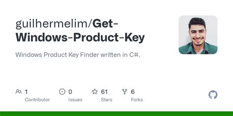 GitHub Guilhermelim Get Windows Product Key Windows Product Key Finder Written In C