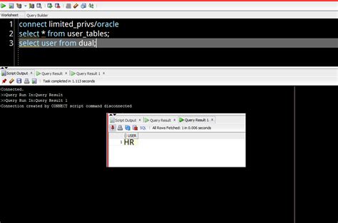 Oracle11g Why Does Connect In Sql Developer Not Work The Way It Is