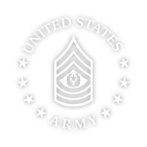 E 9 Sergeant Major Of The Army Us Army Rank Sticker Decal Die Cut