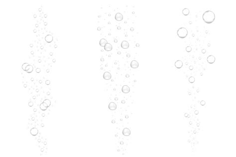 현실적인 수 중 Fizzing 공기 거품에 고립 된 흰색 배경 탄산수 기포 3차원 형태에 대한 스톡 벡터 아트 및 기타 이미지