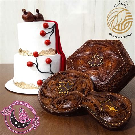 کیک دو طبقه یلدایی سرآشپز پاپیون