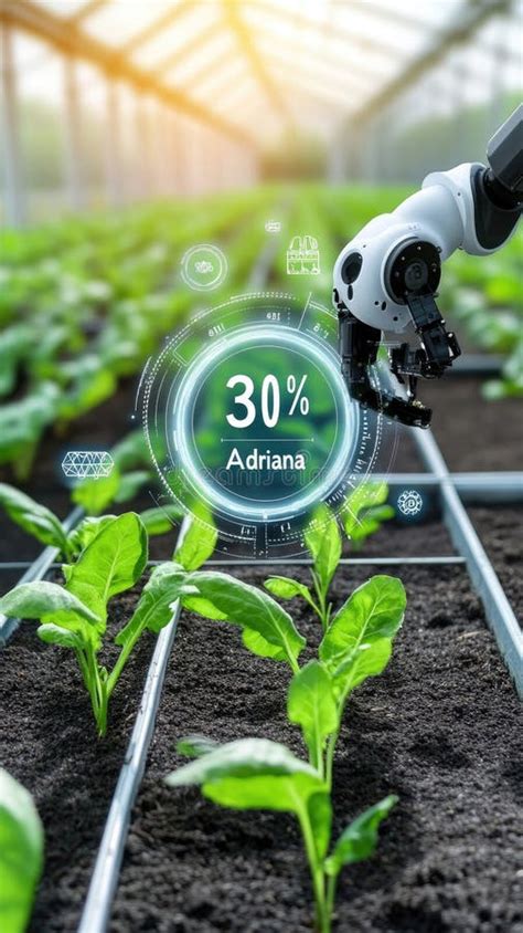 A Person Manages Crops In A Greenhouse Using Advanced Technology While