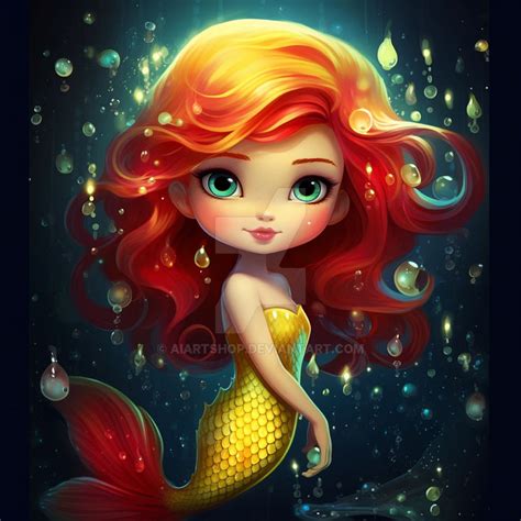 A Mermaid Girl By Aiartshop On Deviantart