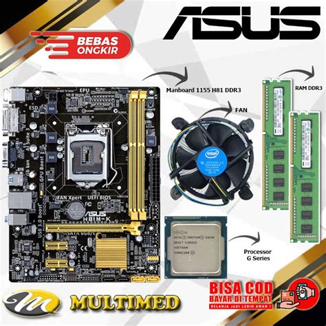 Jual Paket Motherboard Mobo H Ddr Processor G Series Fan Ram Shopee Indonesia