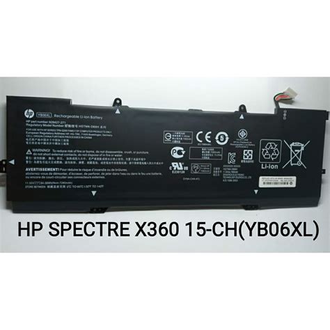 Jual Original Battery Baterai Hp Spectre X360 15 Ch Hstnn Db8h Hstnn Db8v Tpn Q200 Yb06084xl