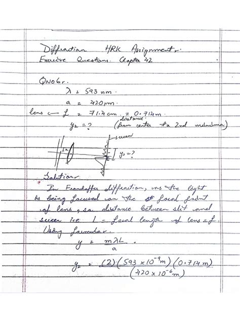 Optics Diffraction Assignment Hrk Pdf