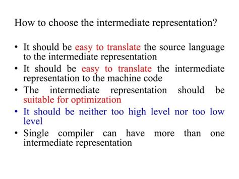 Intermediate Code Generation In Compiler Design Pdf Programming