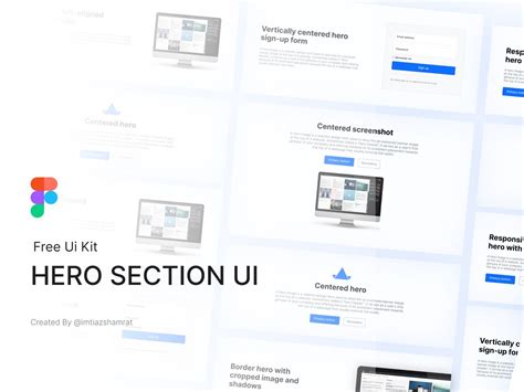 Hero Section Ui Kit Ui Kit Web Ui Kit Infographic Templates