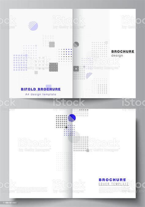 두 개의 A4 형식의 현대 표지 모형의 벡터 레이아웃은 양면 브로셔 잡지 전단지 소책자 연례 보고서에 대한 템플릿을 디자인합니다 유체 기하학적 모양이 있는 추상 벡터