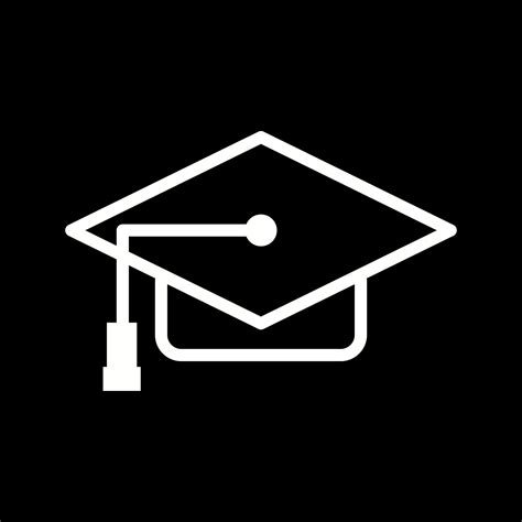 Beautiful Graduate Cap Vector Line Icon 17137350 Vector Art At Vecteezy
