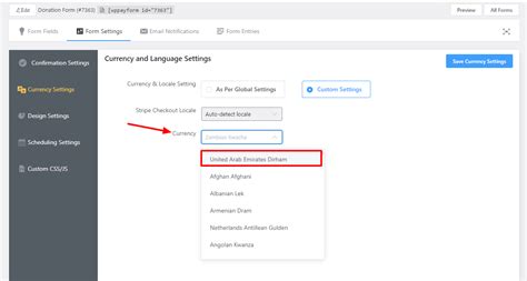 Custom Currency Settings Wppayform Wp Manage Ninja Custom Currency Settings Wppayform Wp Manage Ninja