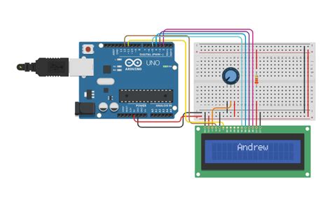 Circuit Design Lcd W Potentiometer Tinkercad