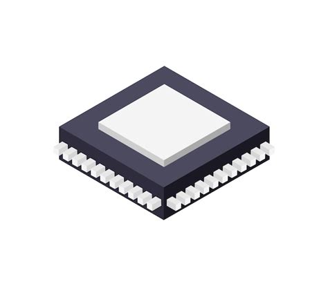 Premium Vector Isometric Microchip