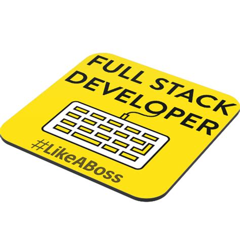 Full Stack Developer Coaster Just Stickers Just Stickers
