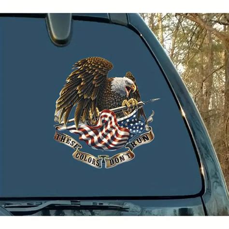Anime Car Stickers Eagle Flag Stickers Covering Scratches Temu