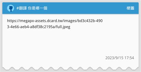 翻譯 你是哪一個 梗圖板 Dcard