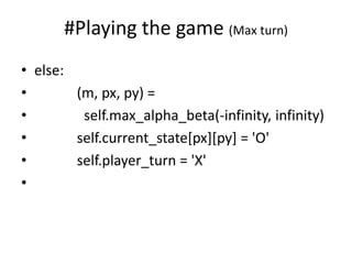 ACI Webinar MinMaxAlphaBetaPruning TicTacToe Pptx