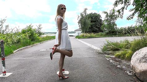 Absolute Shoeplay Network Nujne Kristinas Red High Heels Wmv