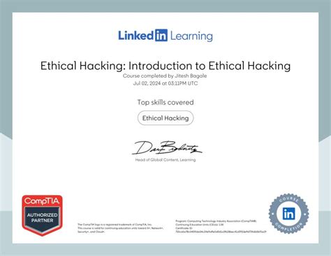 jitesh bagale on linkedin certificate of completion