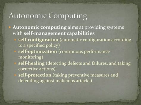 self adaptive systems pptx computing technology and computing