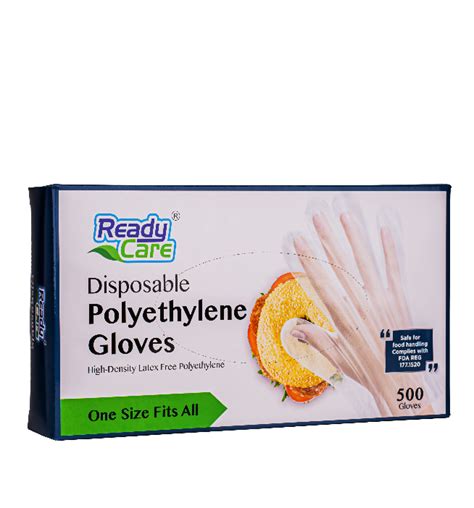 Disposable Polyethylene Gloves 500pcs Readycare