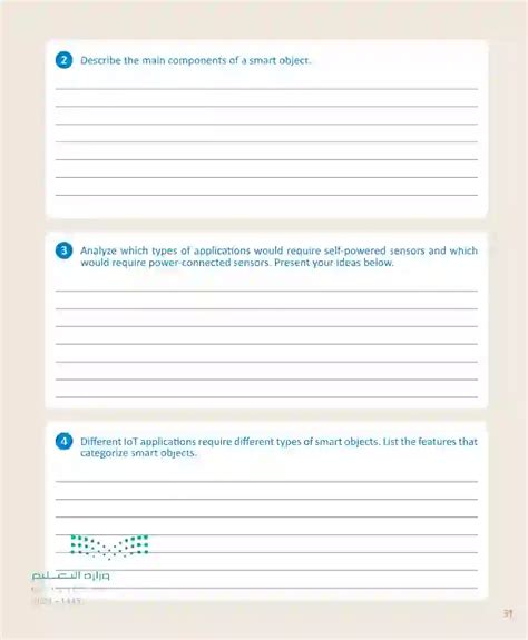 The Iot Devices Internet Of Things ثاني ثانوي المنهج السعودي