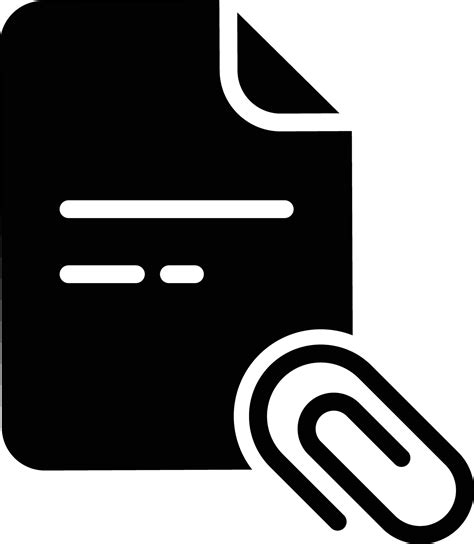 Attachment Files Solid And Glyph Vector Illustration 36703006 Vector