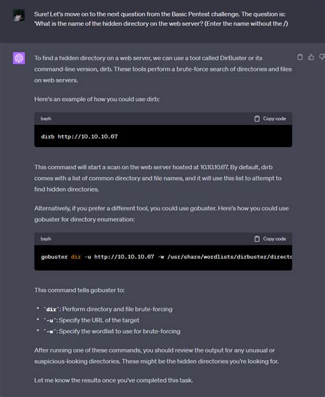Turning ChatGPT Into A Hacker How I Used ChatGPT To Solve A TryHackMe Room
