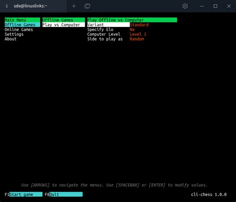 Cli Chess Play Chess In Your Terminal Linuxlinks