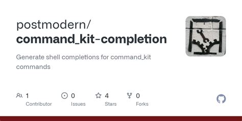 Github Postmoderncommandkit Completion Generate Shell Completions