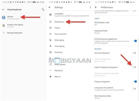 How To Disable Or Enable Haptic Feedback In Gboard On Android Smartphones