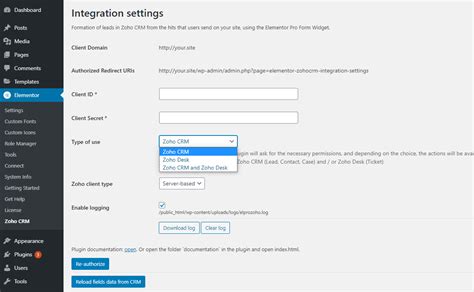 Elementor Pro Form Widget Zoho Crm And Zoho Desk Integration By