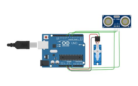Circuit Design Touchless Drawer Tinkercad