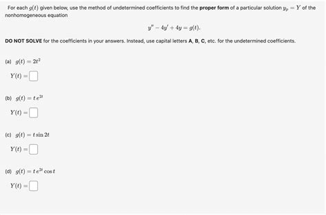 Solved I Need Help On This Diff Eq Question