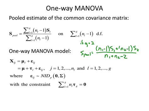 Ppt Multivariate Analysis Of Variance Part 1 Powerpoint Presentation Id2874983