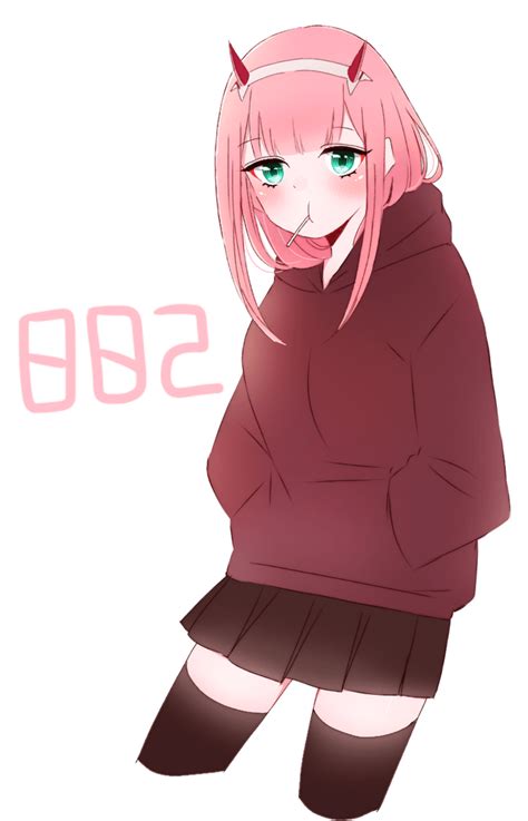 Zero Two Hoodie Pout [darling In The Franxx] Pouts