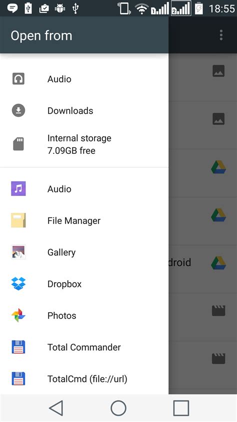 Android How To Add Applications To Storage Access Framework Ui Stack Overflow