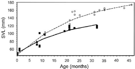 Growth Curves Fitted To The Von Bertalanffy Model For Download Scientific Diagram