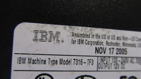 Oem Ibm 7316 Tf3 Flat Panel Console Computer W Usb Keyboard In Out Rails