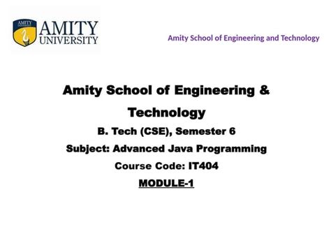 Unit 1 Ppt Finalpptx Advance Java Jdbc Pptx